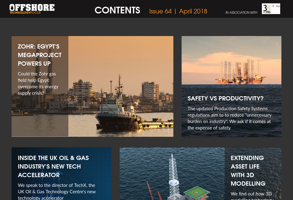 Contents - Offshore Technology Focus | Issue 64 | April 2018 Contents - Offshore Technology Focus | Issue 64 | April 2018