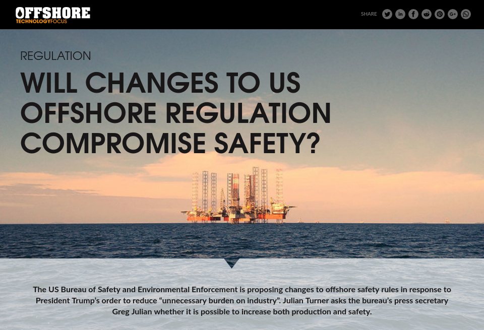 Will changes to US offshore safety rules compromise safety? - Offshore ...