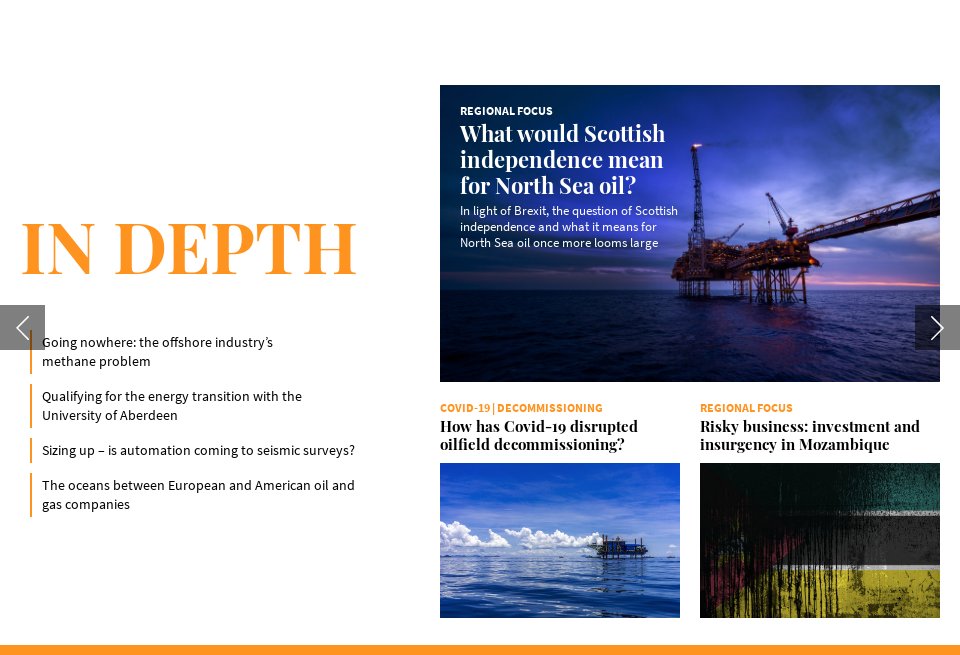 In Depth - Offshore Technology Focus | Issue 82 | April 2021