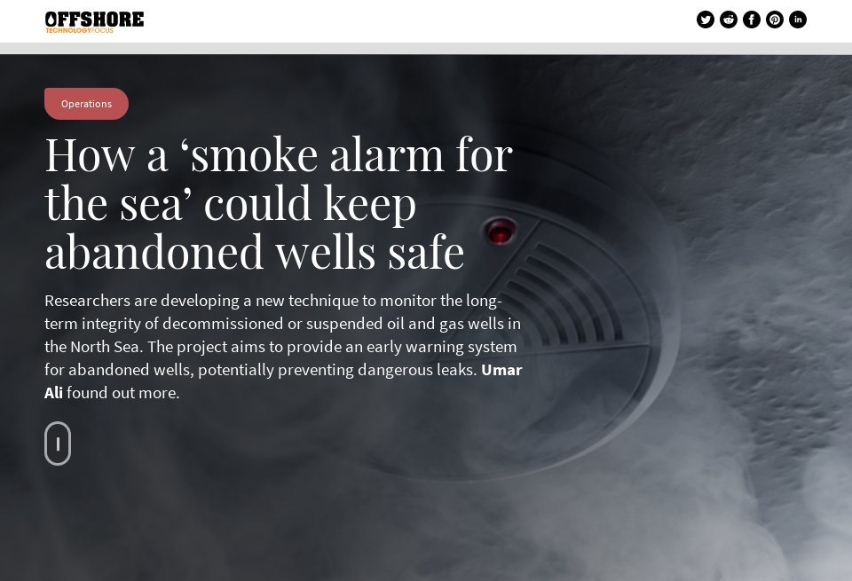 How a ‘smoke alarm for the sea’ could keep abandoned wells safe ...