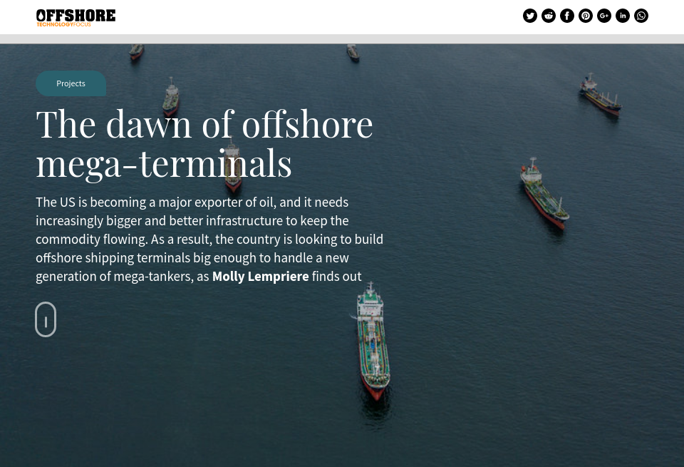 The dawn of offshore mega-terminals - Offshore Technology Focus | Issue ...