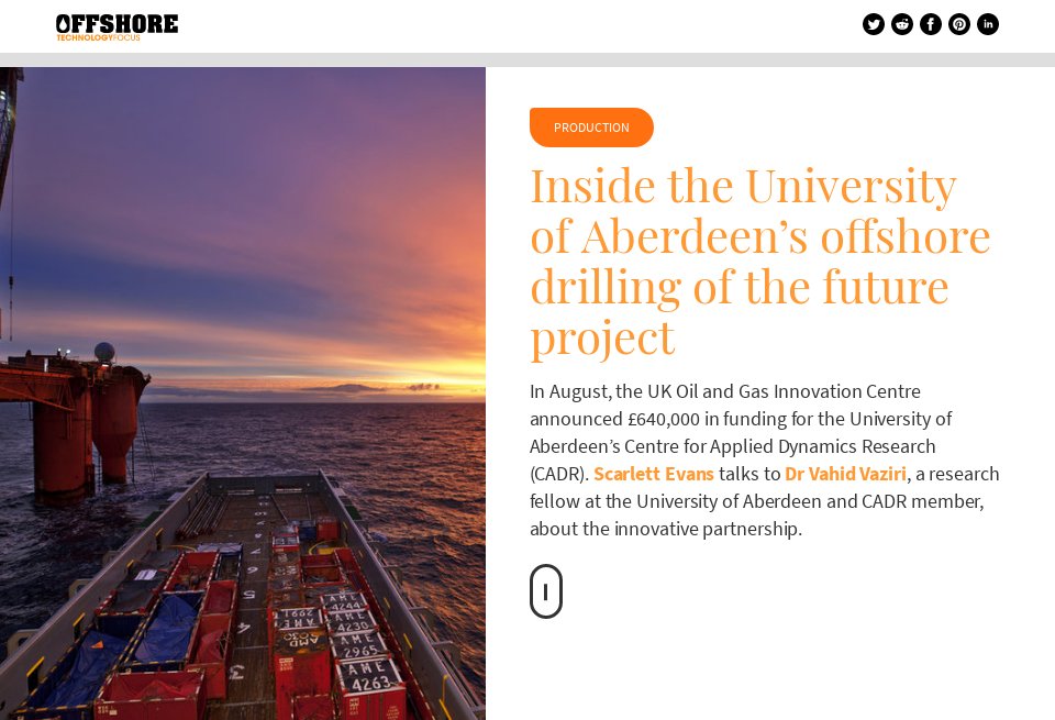 Inside the University of Aberdeen’s offshore drilling of the future ...