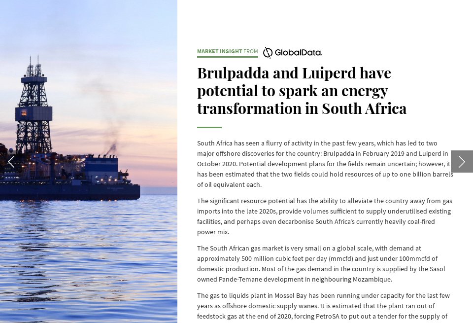 Brulpadda and Luiperd could spark an energy transformation in South ...