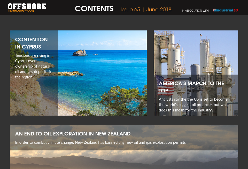 Contents - Offshore Technology Focus | Issue 65 | June 2018 Contents - Offshore Technology Focus | Issue 65 | June 2018