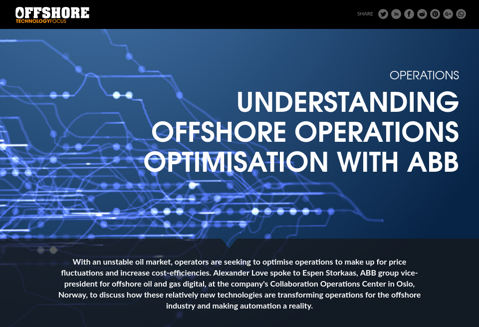 Understanding offshore operations optimisation with ABB - Offshore ...