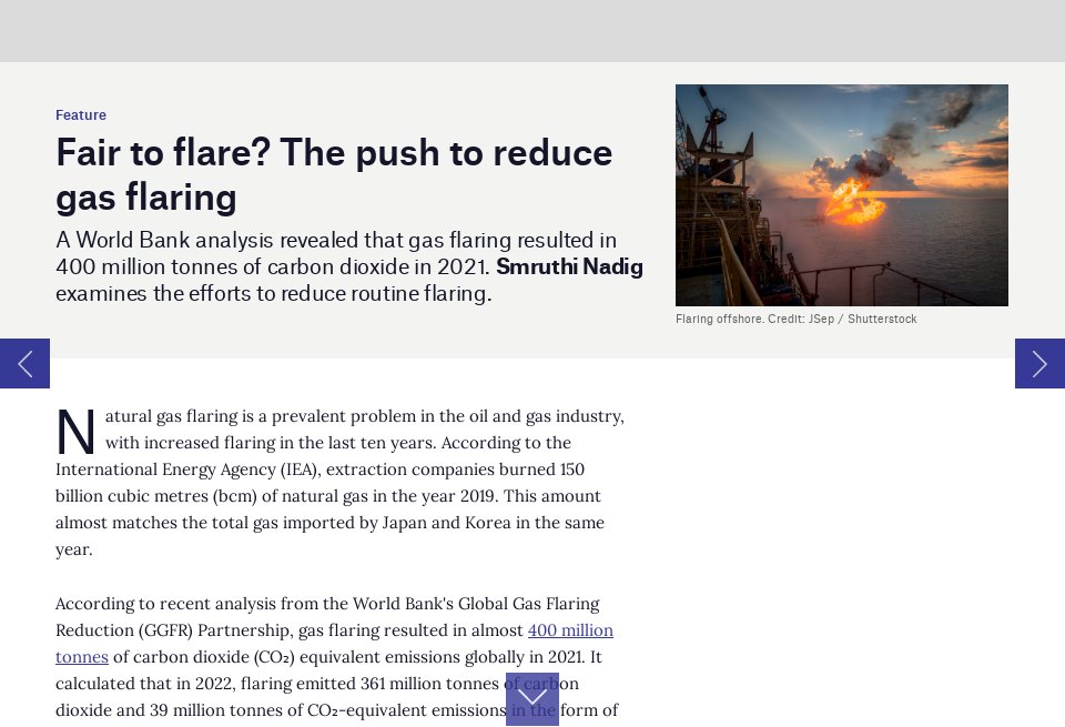 Fair to flare? The push to reduce gas flaring - Offshore Technology ...