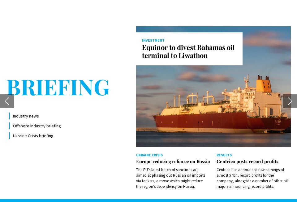 Briefing - Offshore Technology Focus | Issue 91 | March 2023 Briefing - Offshore Technology Focus | Issue 91 | March 2023
