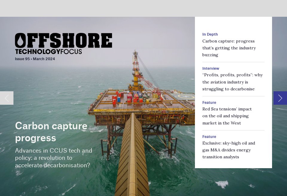Home | Carbon capture progress - Offshore Technology Focus | Issue 95 ... Home | Carbon capture progress - Offshore Technology Focus | Issue 95 ...