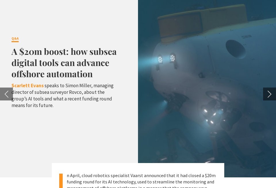 A $20m boost: how subsea digital tools can advance offshore automation ...