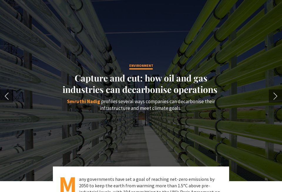 Capture and cut: how oil and gas industries can decarbonise operations ...