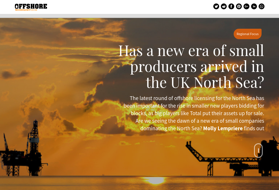 Has a new era of small producers arrived in the UK North Sea ...