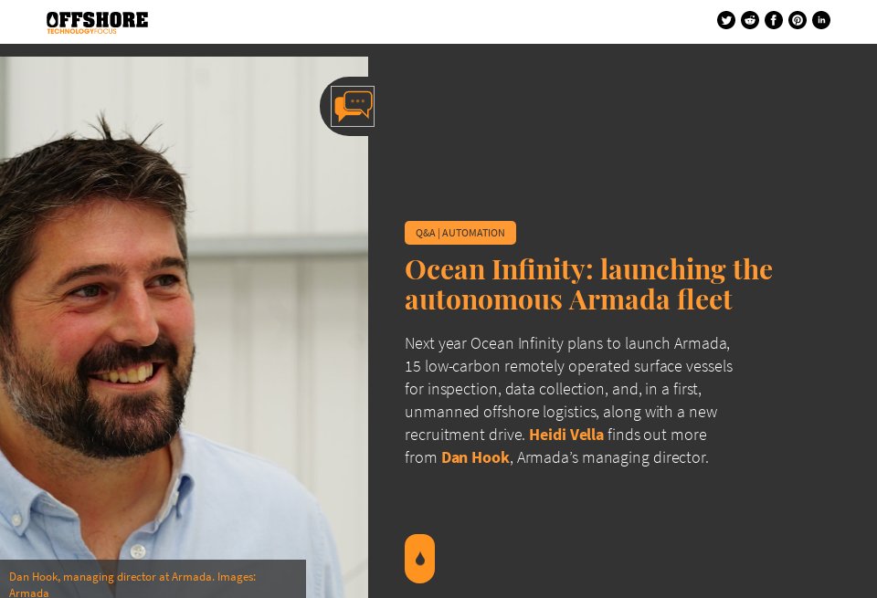 Ocean Infinity: launching the autonomous Armada fleet - Offshore ...
